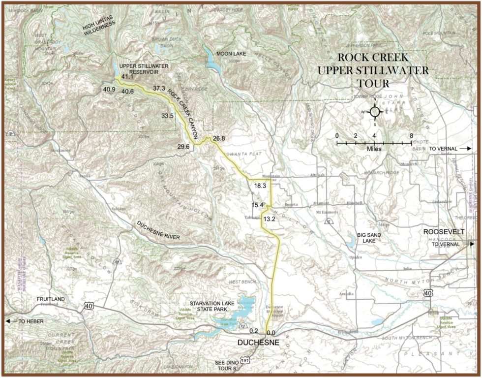 Rock Creek Canyon & Stillwater Dam Scenic Byway | Vernal Adventure Center